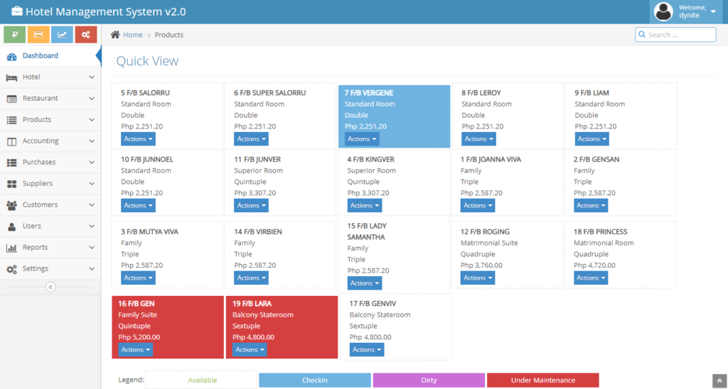 Hotel Management System - Dynite IT Solutions